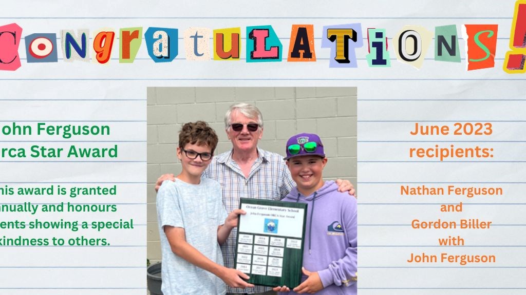 John Ferguson Orca Star Award